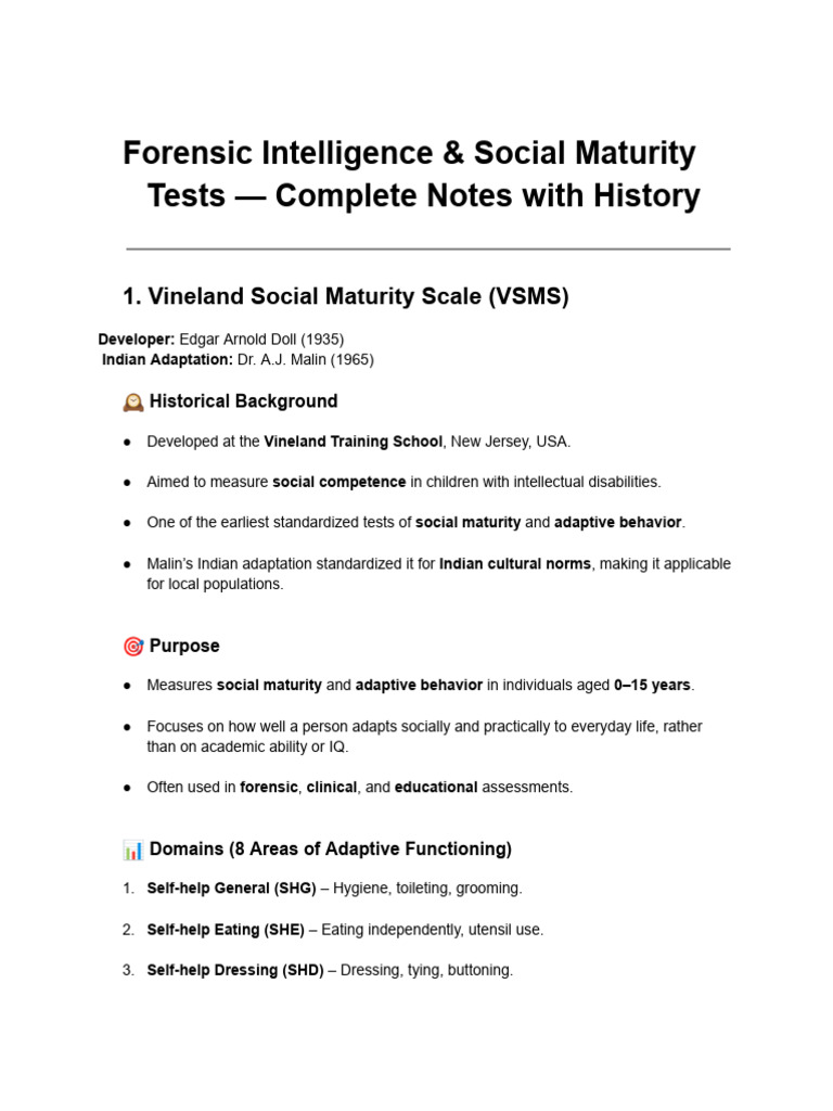 Forensic Assessment Tools Overview | PDF | Psychological Testing ...