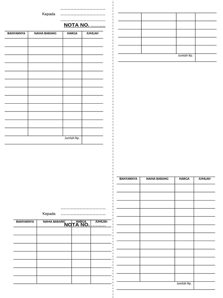 Nota Kosong Paperid | PDF