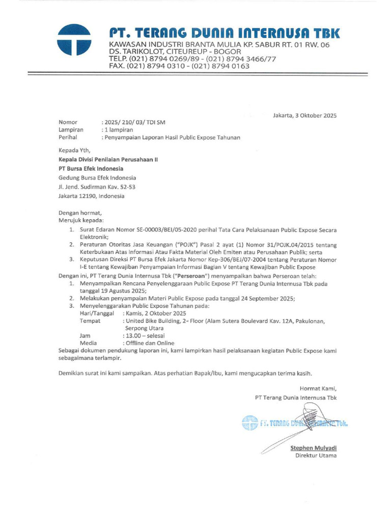 UNTD - Public Expose - 31954424 - Lamp1 | PDF