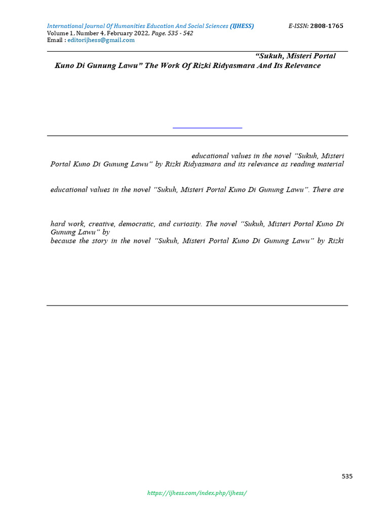 The Study of Moral Values and Education On The Nov | PDF | Value ...