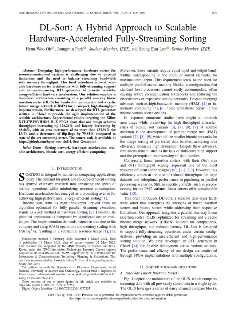 DL-Sort A Hybrid Approach To Scalable Hardware-Accelerated Fully ...