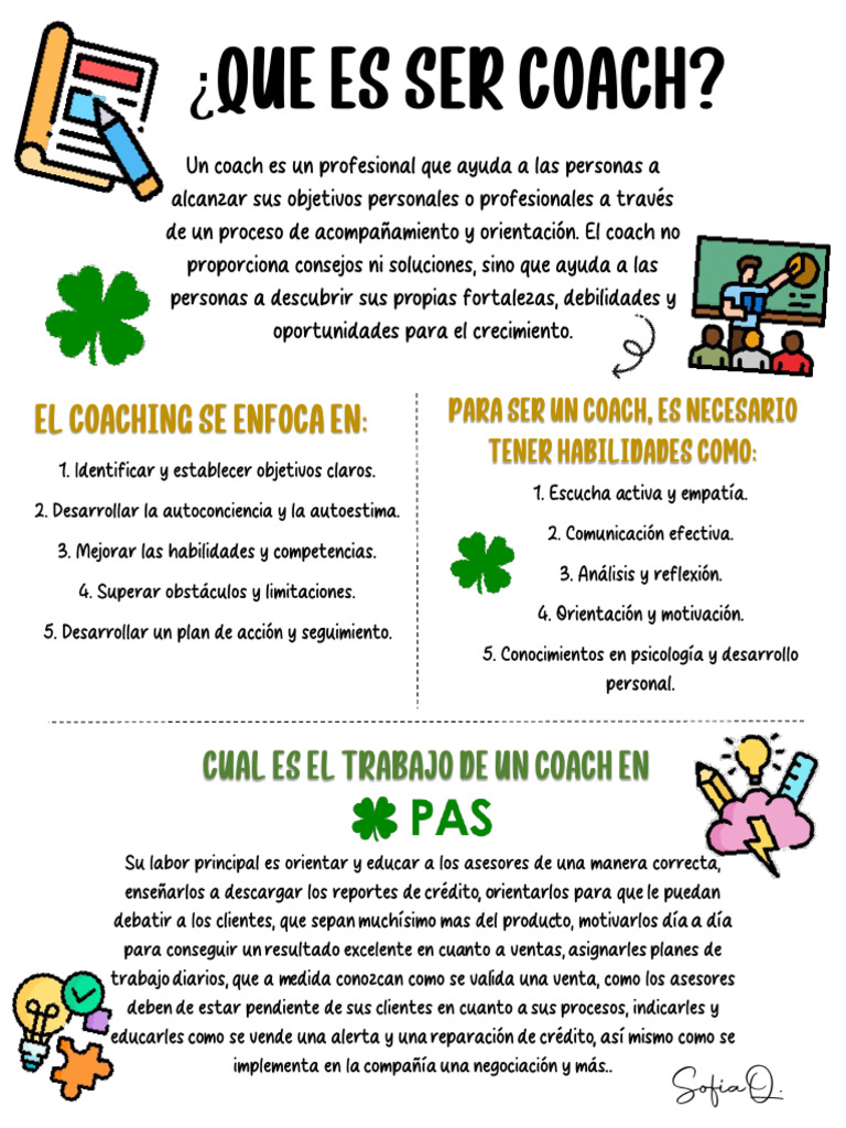 Que Es Ser Coach? SofiaQ | PDF