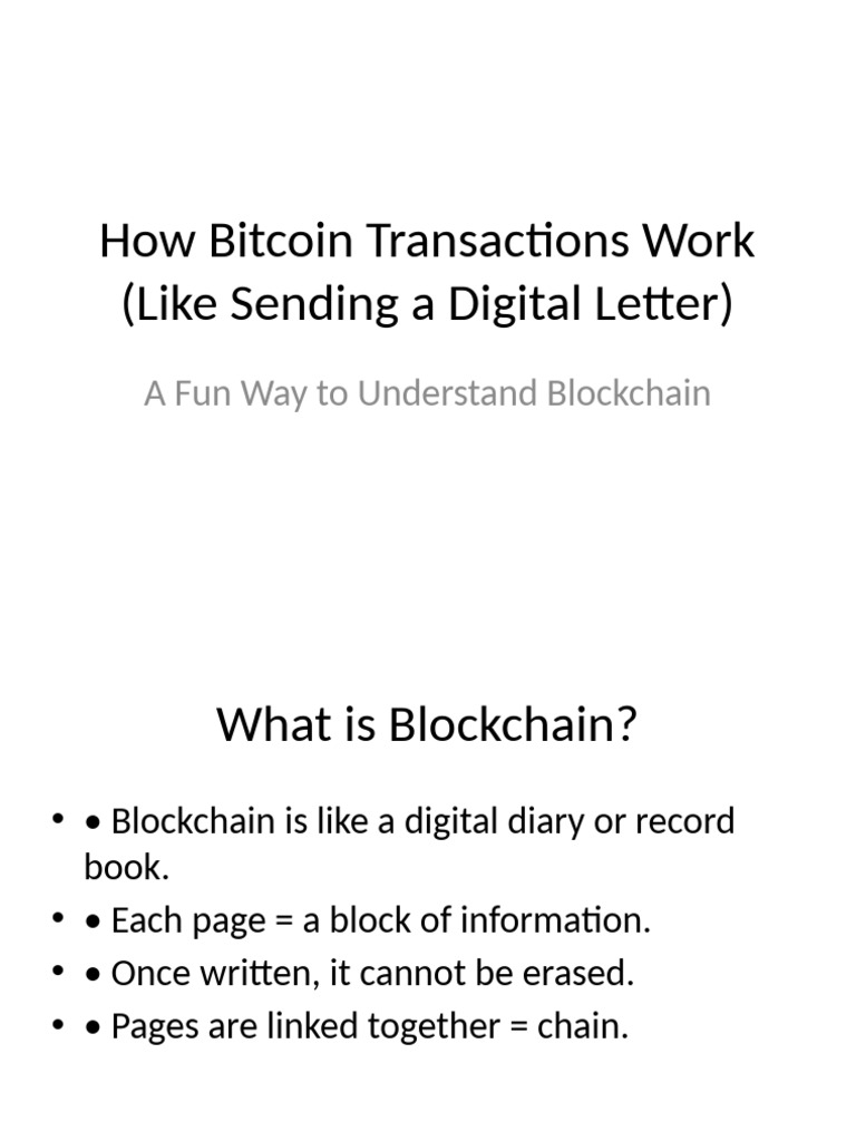 Bitcoin Transaction Digital Letter | PDF