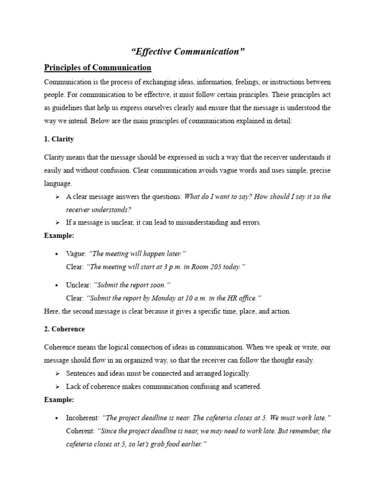 3# Principles of Communication | PDF | Communication | Human Communication