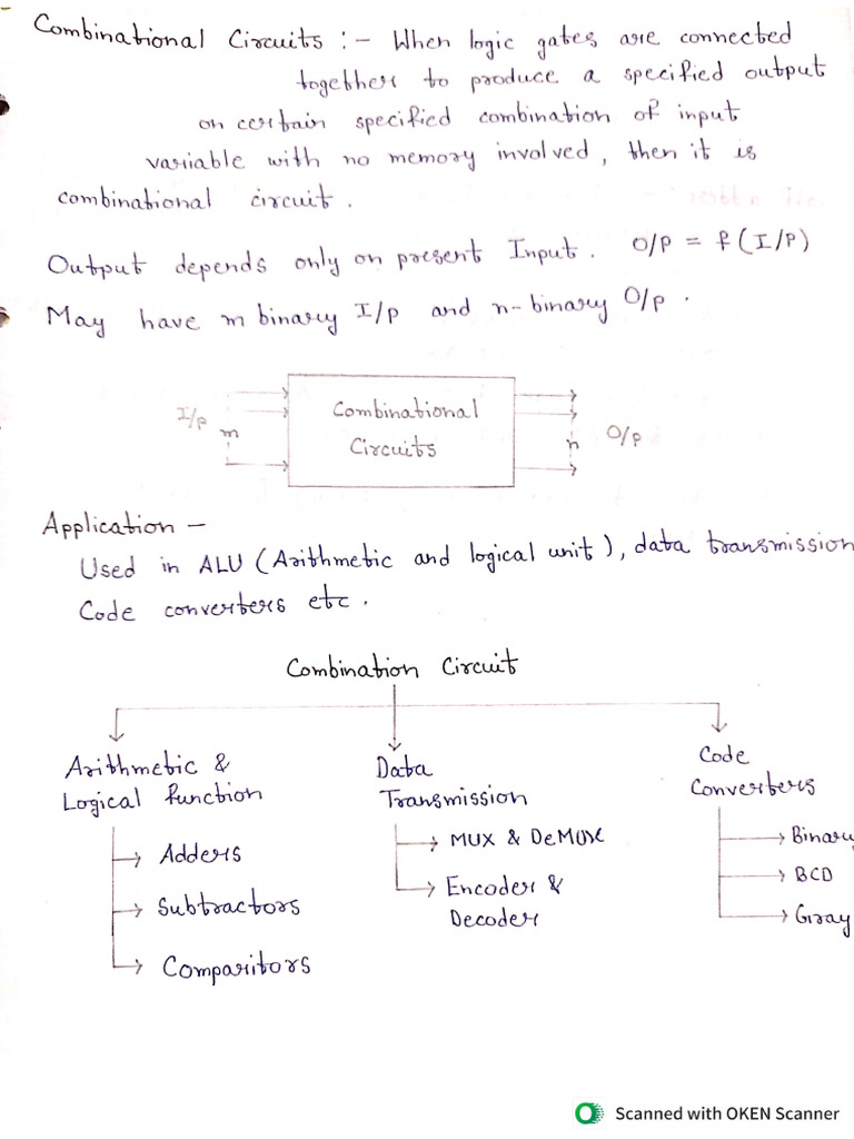Combinational Circuit DLD | PDF