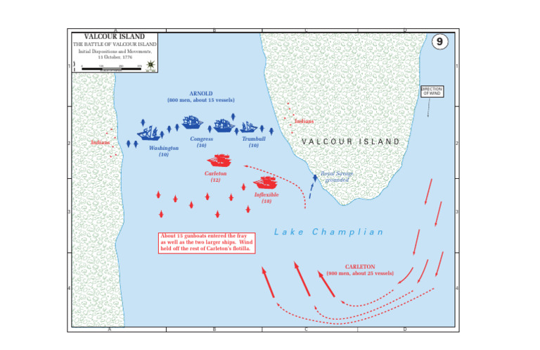 The Battle of Valcour Island, 11 October 1776 | PDF | American ...