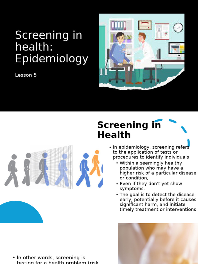Nutritional Epidemiology: Screening in Health | PDF | Screening (Medicine) | Medical Diagnosis