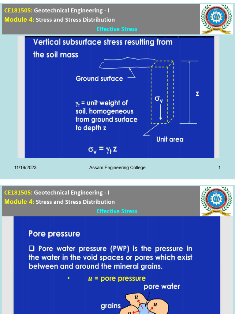 3-Effective Stress GUQPHQGwkD | PDF | Geotechnical Engineering | Solid ...