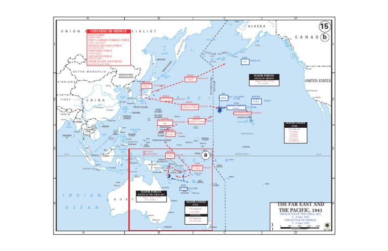 Pacific Theater Battles Overview | PDF | Battle Of The Coral Sea | Ships