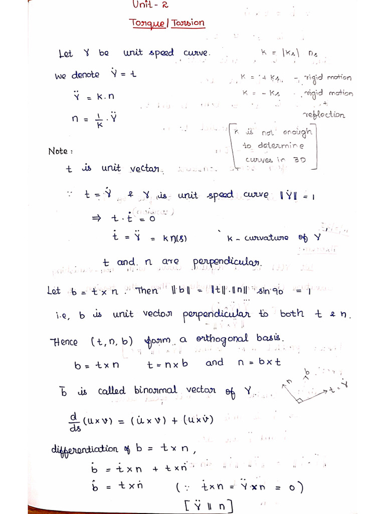 Differential Geometry Unit 2 | PDF