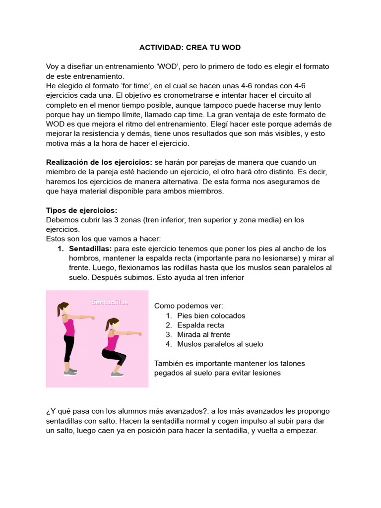 Cómo Crear un WOD For Time Efectivo | PDF