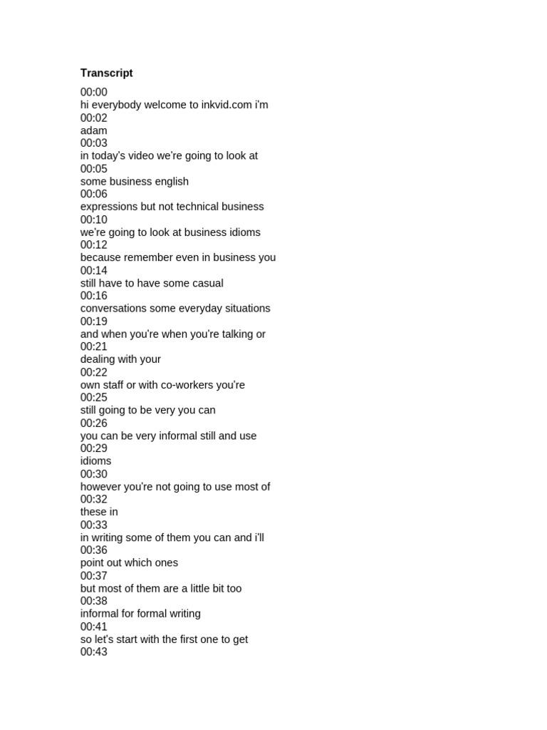 12 Common English Expression For Work | PDF