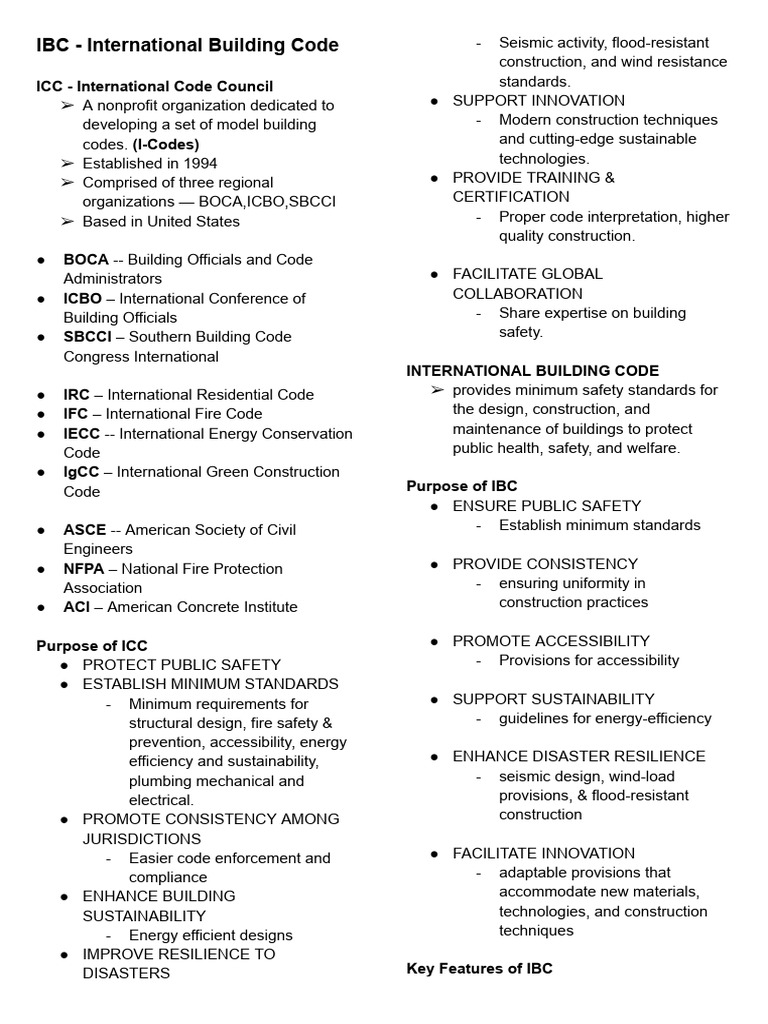 Overview of International Building Code | PDF | Green Building ...