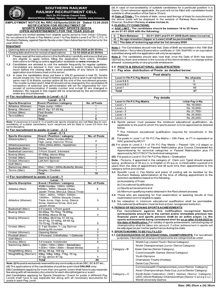 RR CCR Notification | PDF