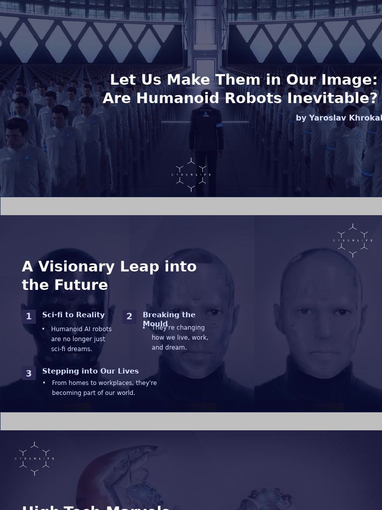 Let Us Make Them in Our Image - Are Humanoid Robots Inevitable | PDF