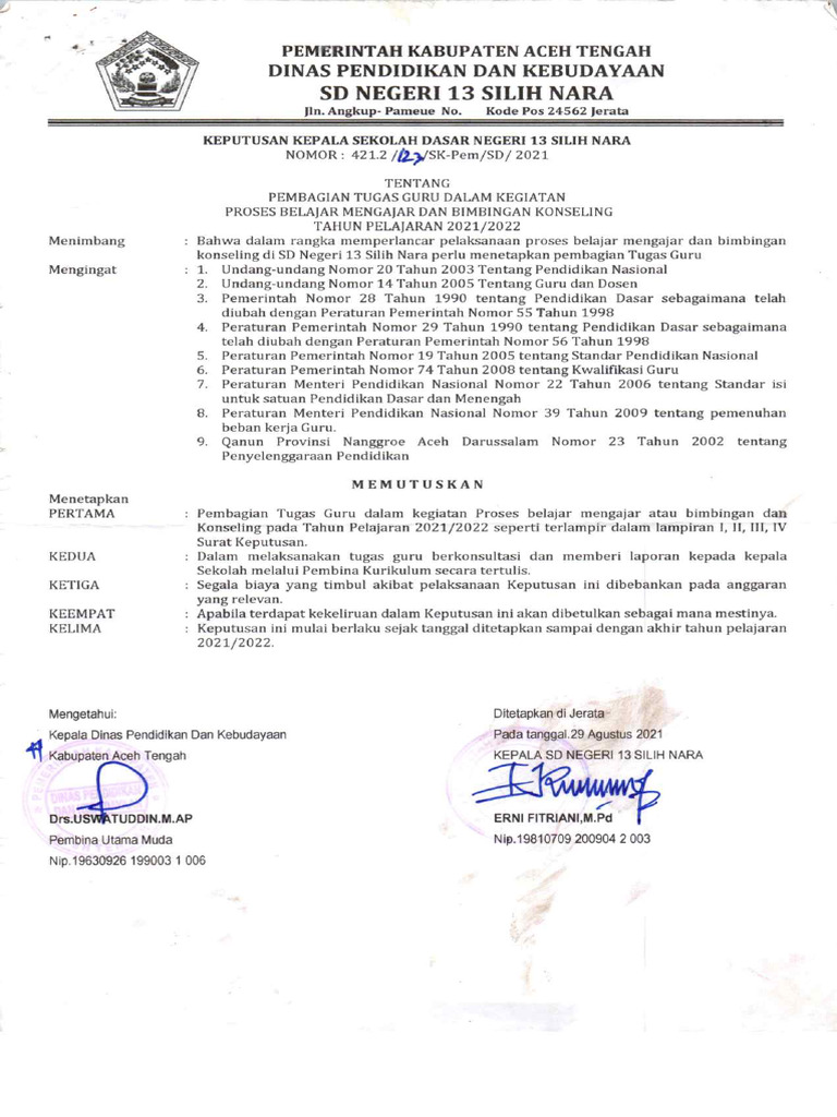 SK Pem 2021-2022 | PDF