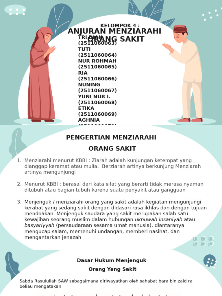 Etika dan Keutamaan Menjenguk Sakit | PDF