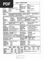 Contoh Ship Particular | PDF | Tonnage | Ships