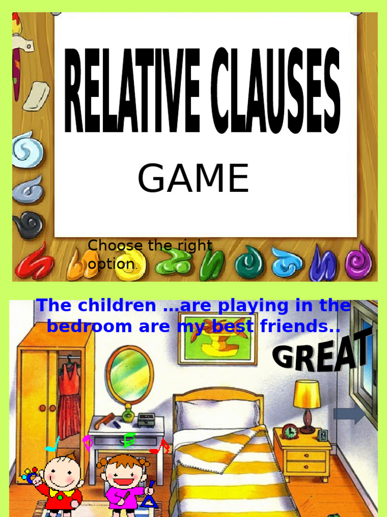 Relative Clause Game Activities | PDF