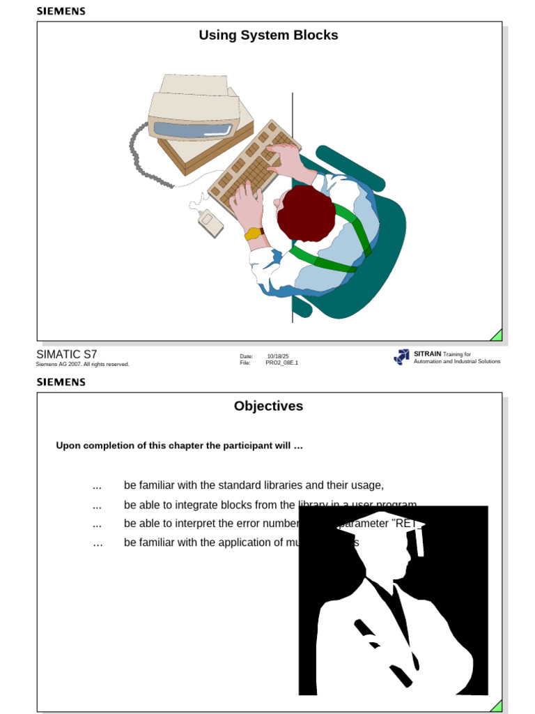 Using System Blocks: Simatic S7 | PDF | Pointer (Computer Programming) | Library (Computing)