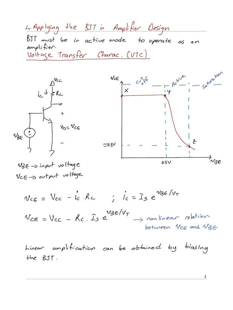 BJT 4.amplifier Design 5. Small Signal Models | PDF