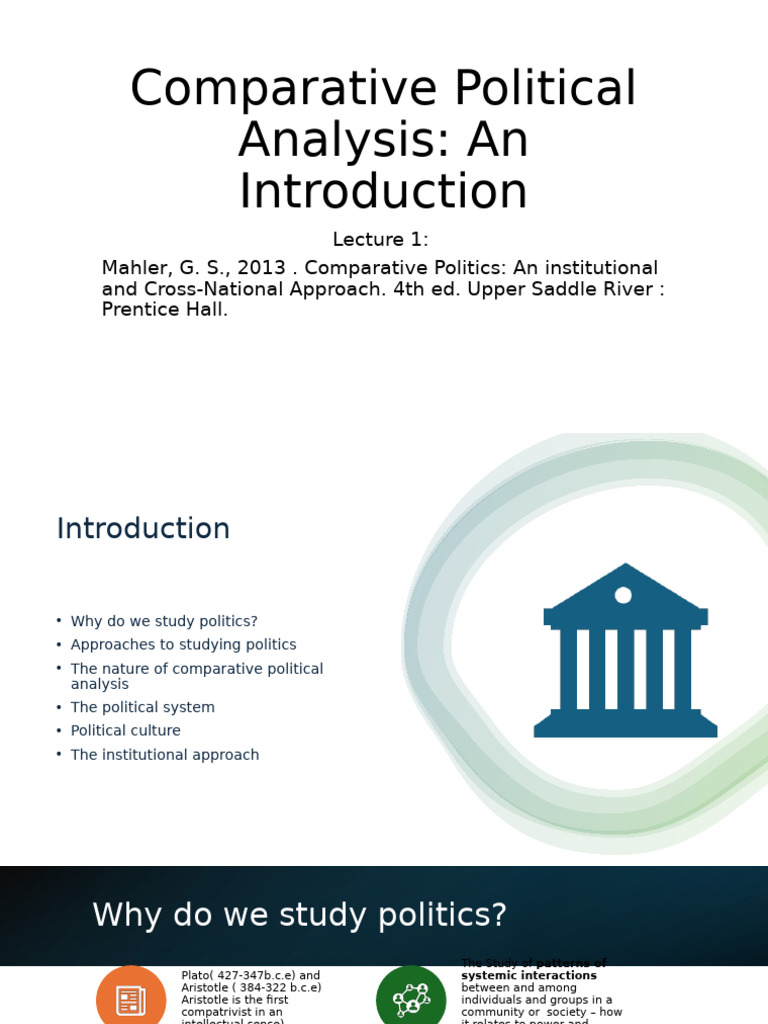 Lecture 1 Comparative Political Analysis | PDF | System | Liberal Arts ...