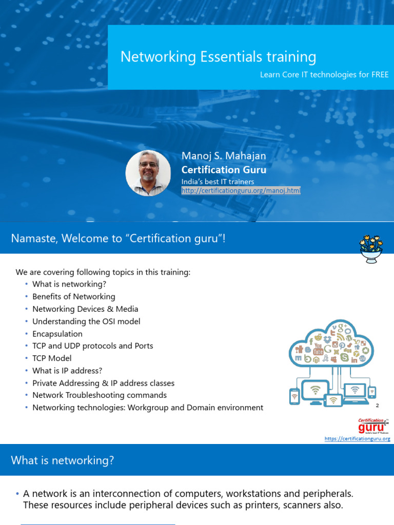 Networking Essentials | PDF | Osi Model | Computer Network