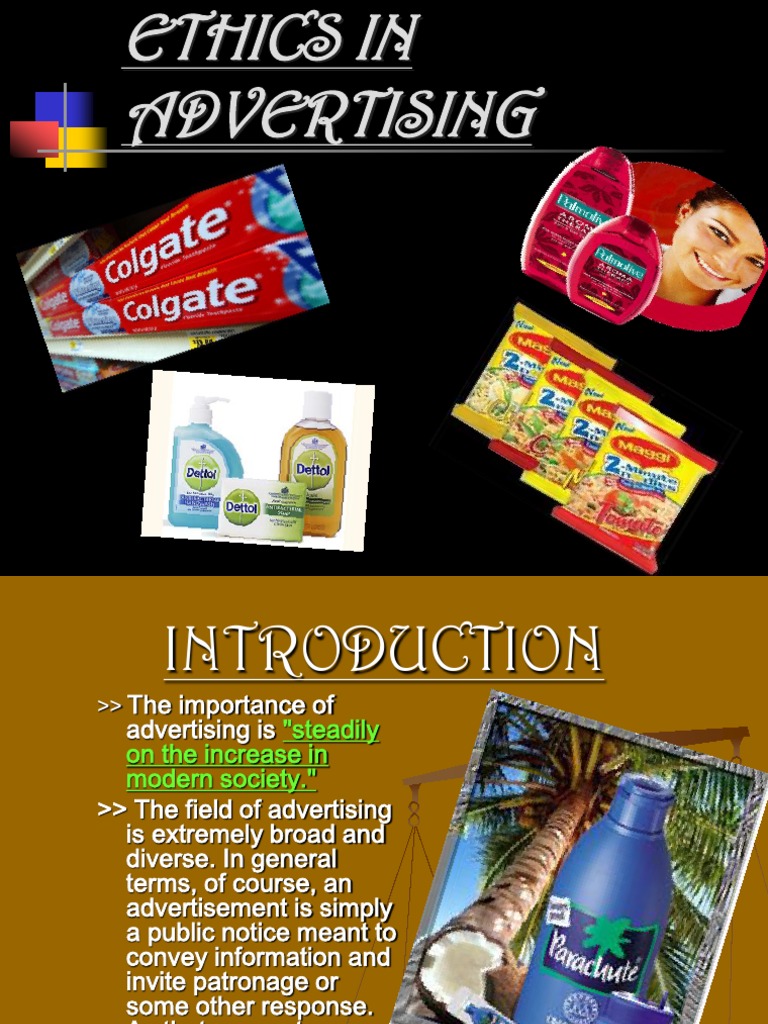 Ethics in Advertising | PDF | Dignity | Advertising