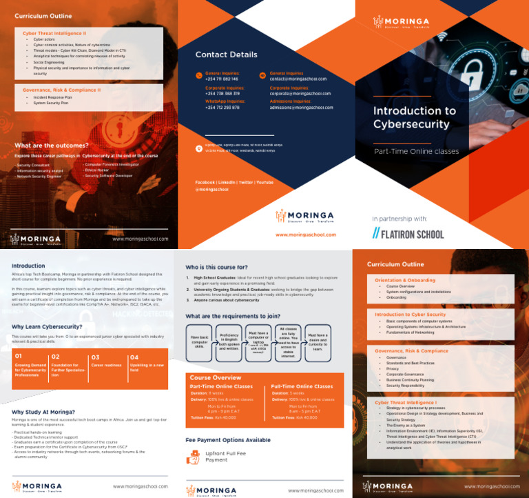 Cybersecurity Prep Brochure A5 Print Compressed 1 | PDF | Computer ...