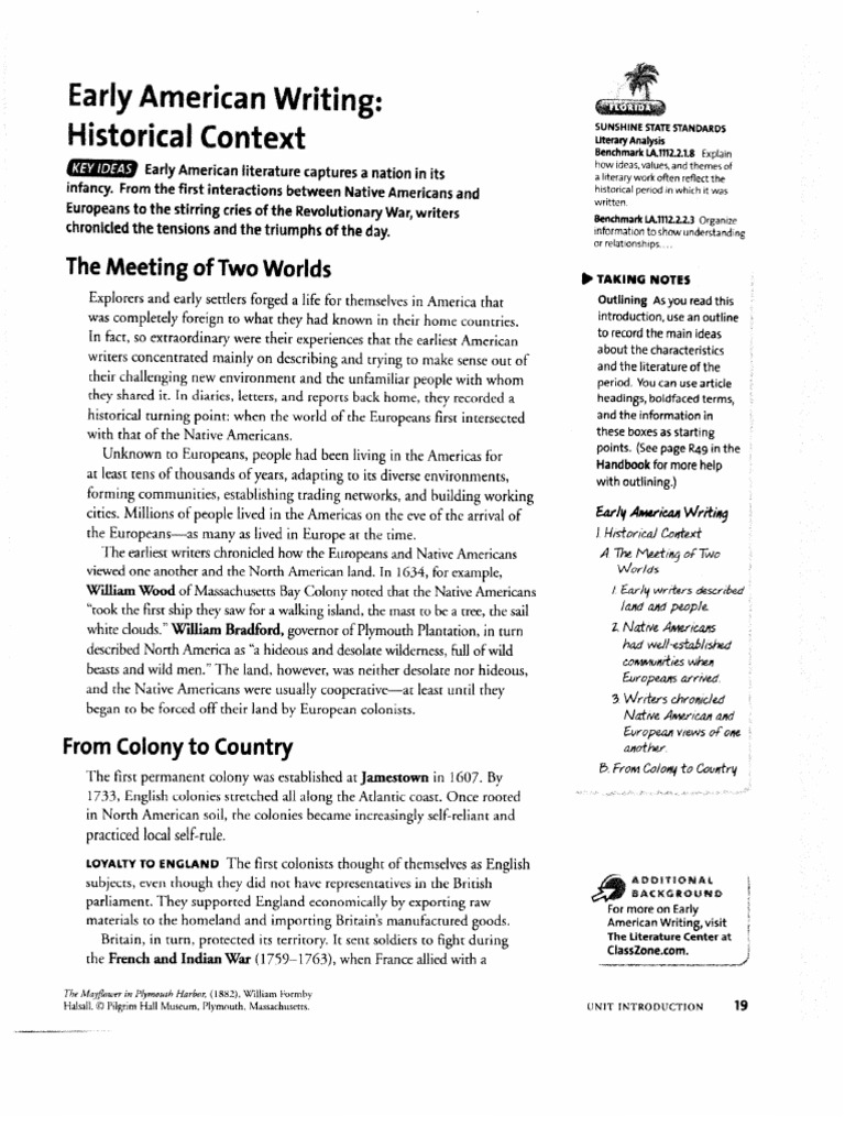 11 Early Amer Writing | PDF