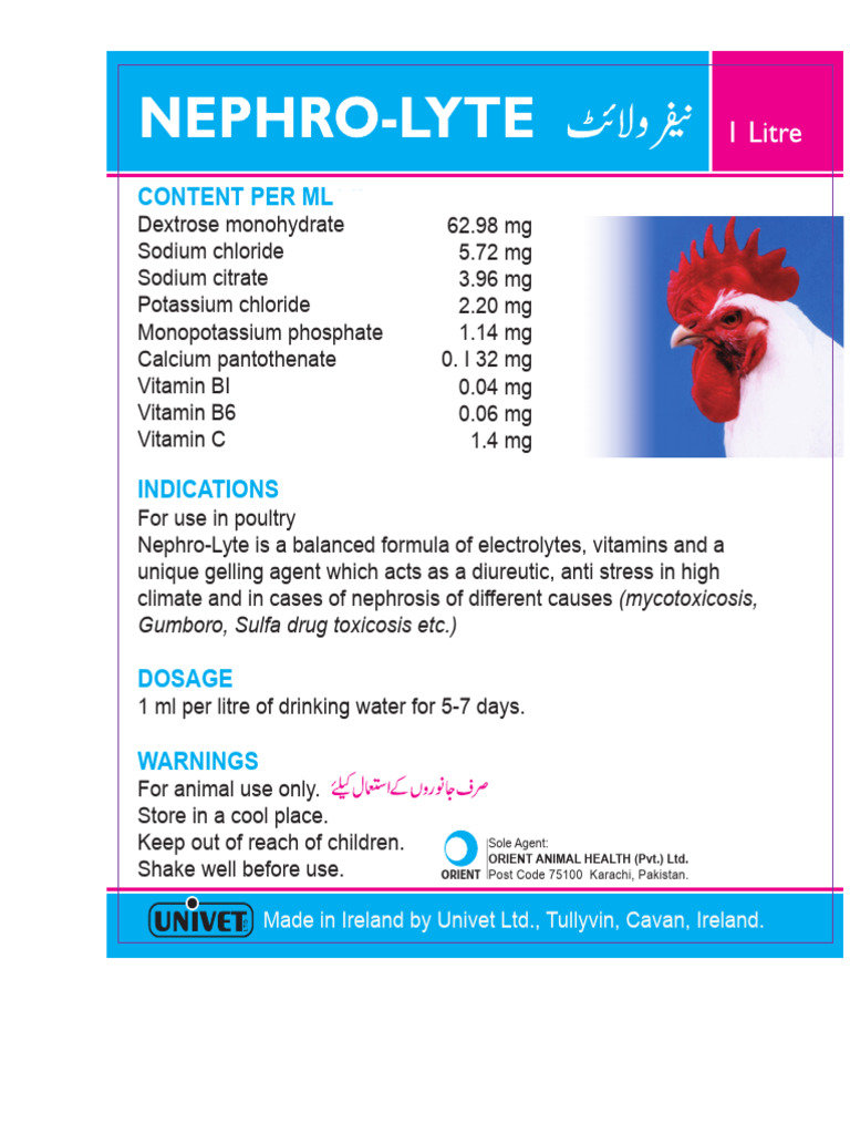 Nephro-Lyte for Poultry Care | PDF