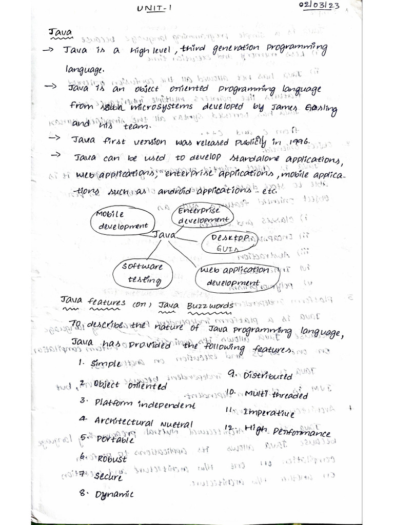 Java Unit 1 PDF (3rd Sem) | PDF | Method (Computer Programming) | Inheritance (Object Oriented ...