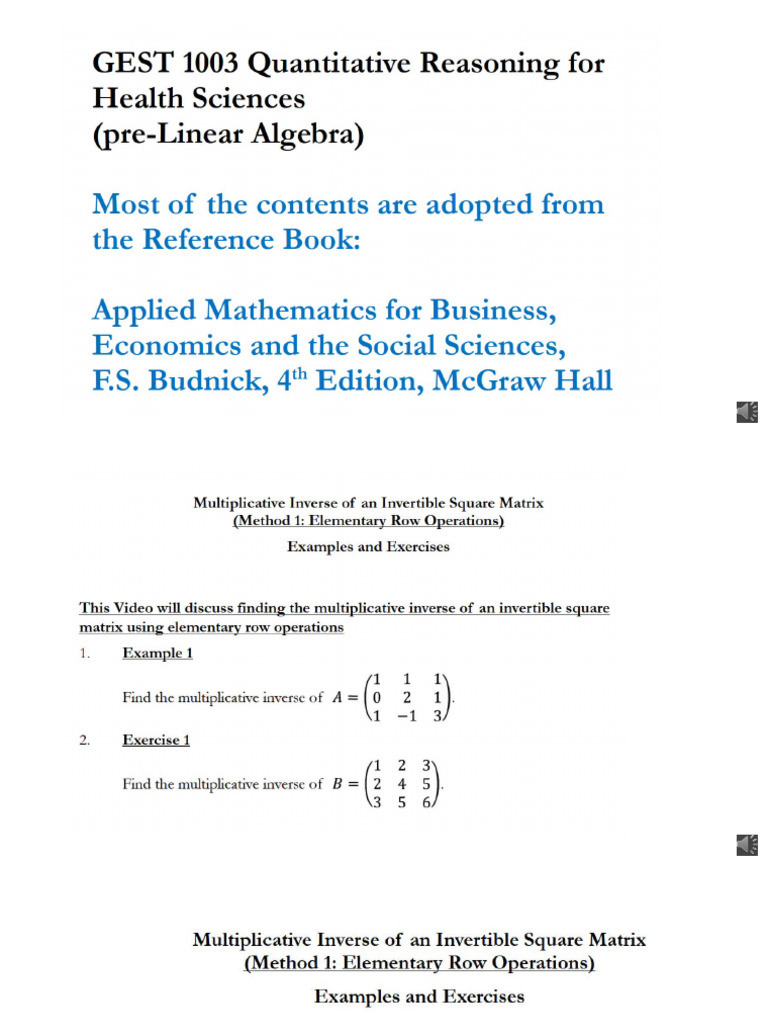 QRHS Pre Linear Algebra Topic 3 | PDF