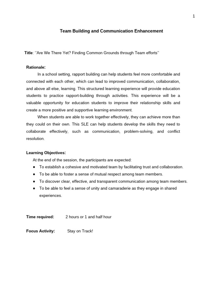 Understanding SLE in Team Dynamics | PDF | Team Building | Human ...