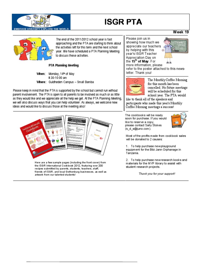 Pta Update wk19 B | PDF