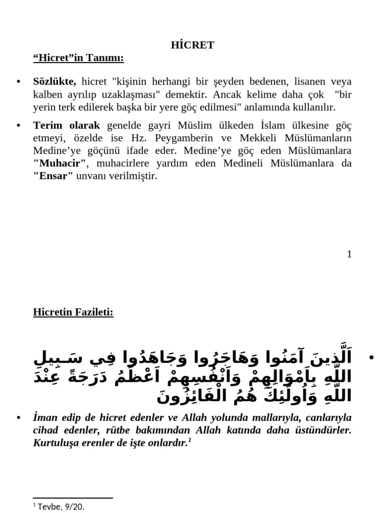 Hicret 2 | PDF