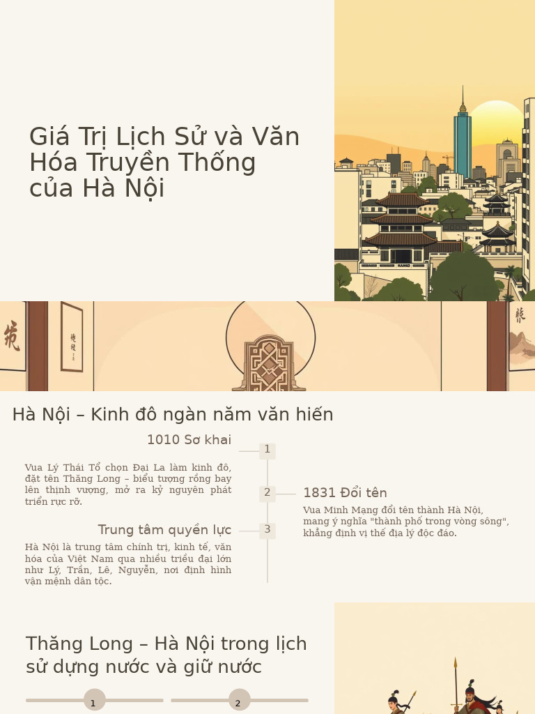 Gia Tri Lich Su Va Van Hoa Truyen Thong Cua Ha Noi | PDF