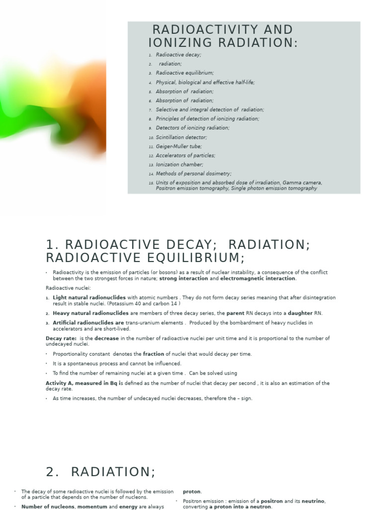 Understanding Radioactivity and Radiation | PDF | Radioactive Decay ...