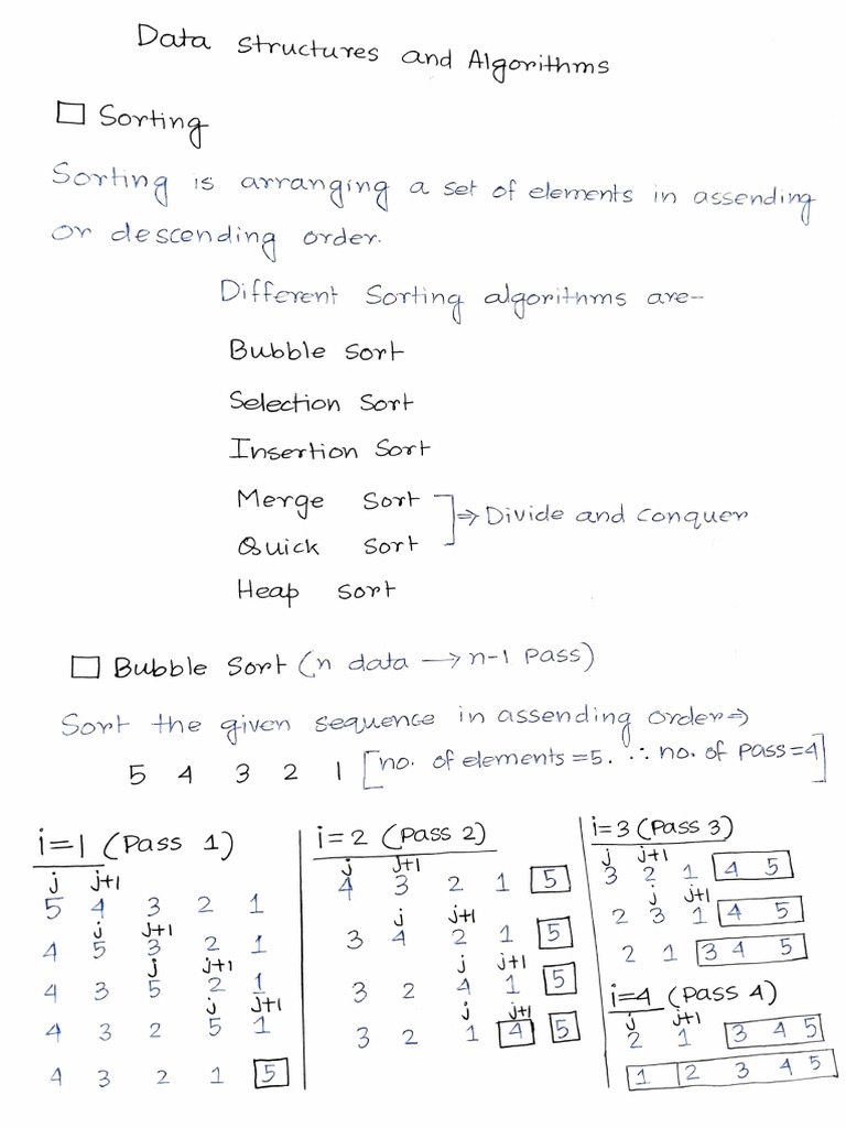 Data Structure (Searching & Sorting) | PDF | Applied Mathematics ...