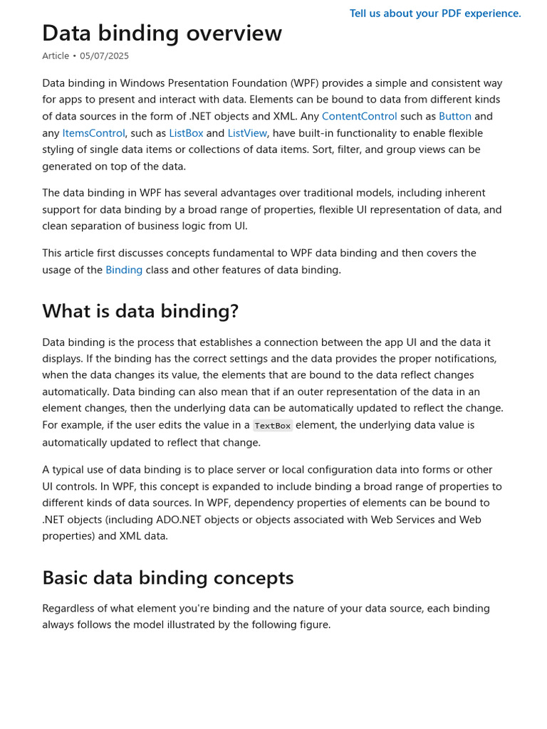 Dotnet Desktop WPF Data | PDF | Windows Presentation Foundation | X Path