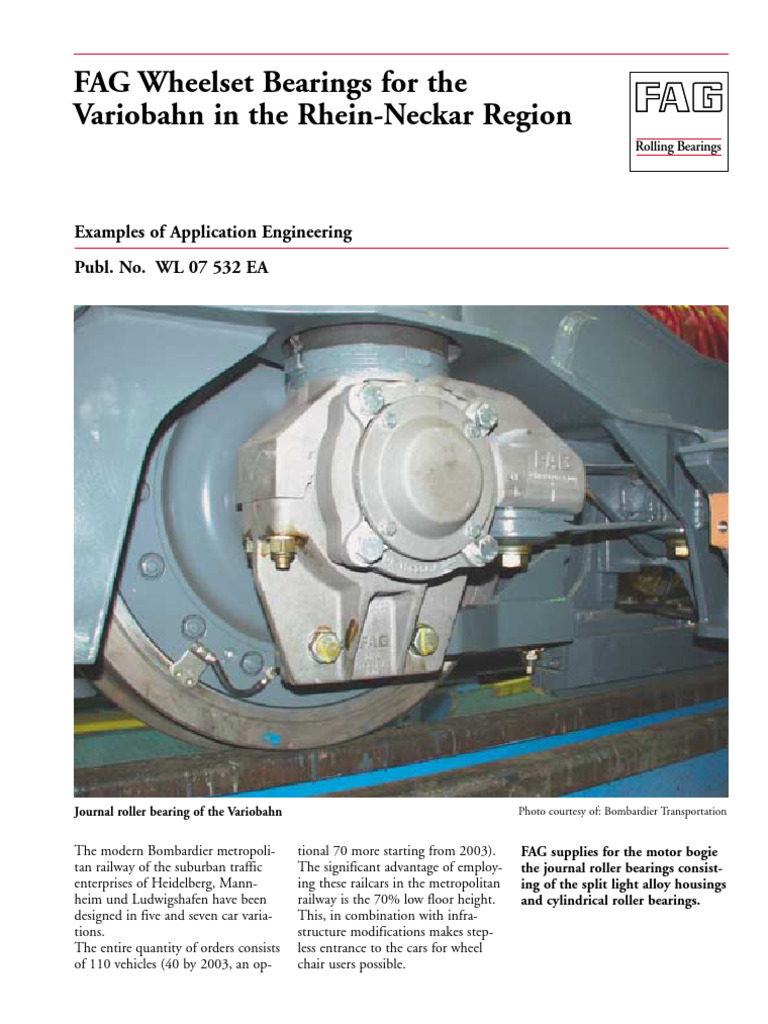 WL 07532 de en | PDF | Bearing (Mechanical) | Vehicles