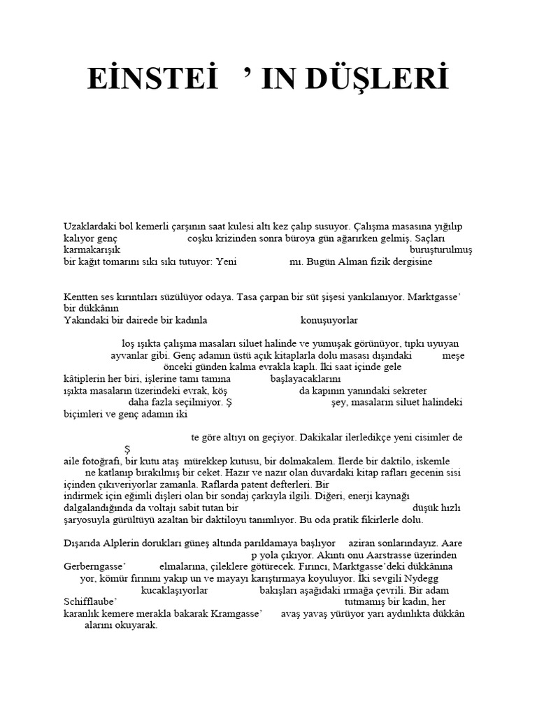 Alan Lightman - Einstein'in Düşleri | PDF