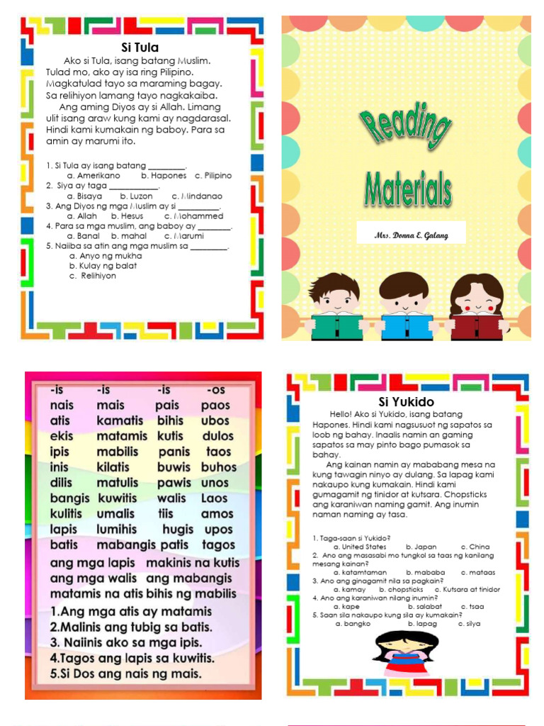 Filipino Reading WTH Comprehension | PDF