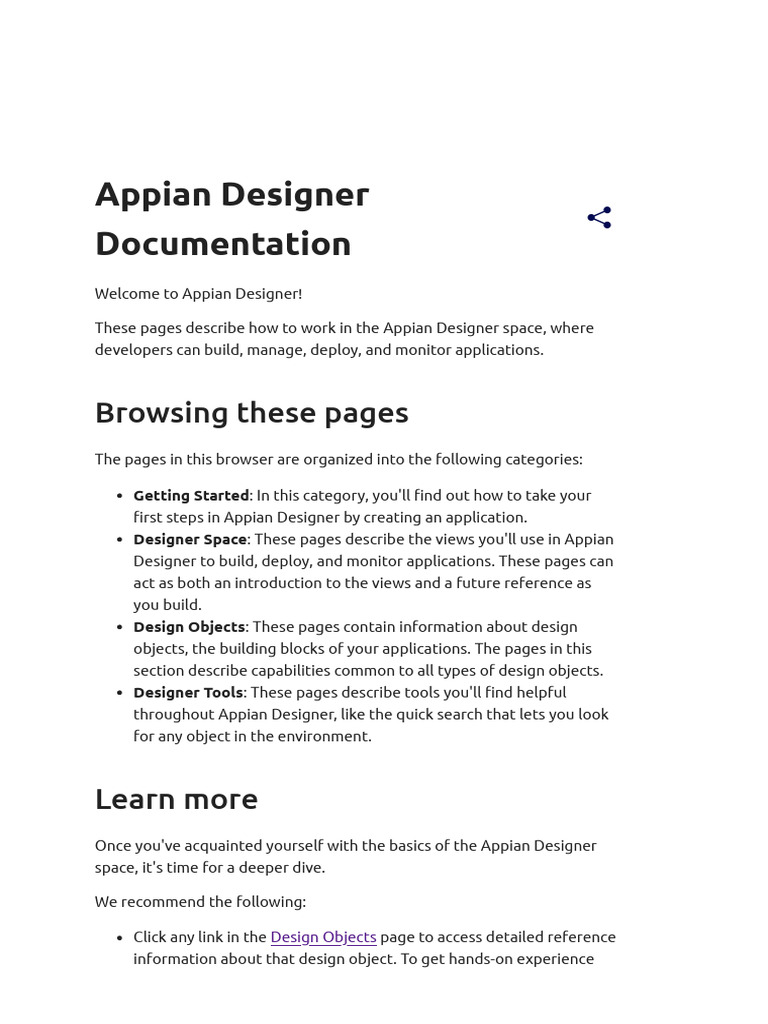 Appian Designer Documentation 25.3 | PDF