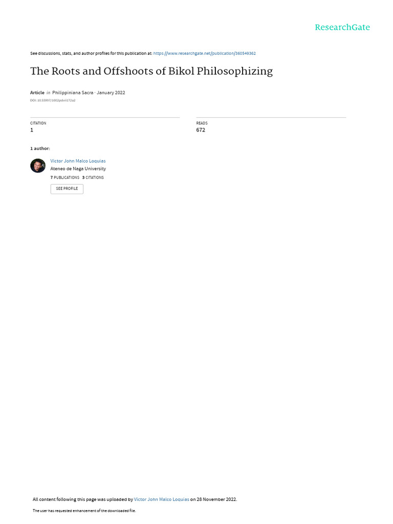 Bikol Philosophizing: Roots and Themes | PDF | Faith | Truth