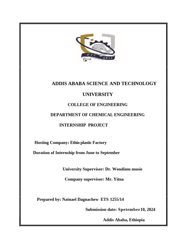Aastu Intership Project Paper | PDF | Polyvinyl Chloride | Pipe (Fluid Conveyance)