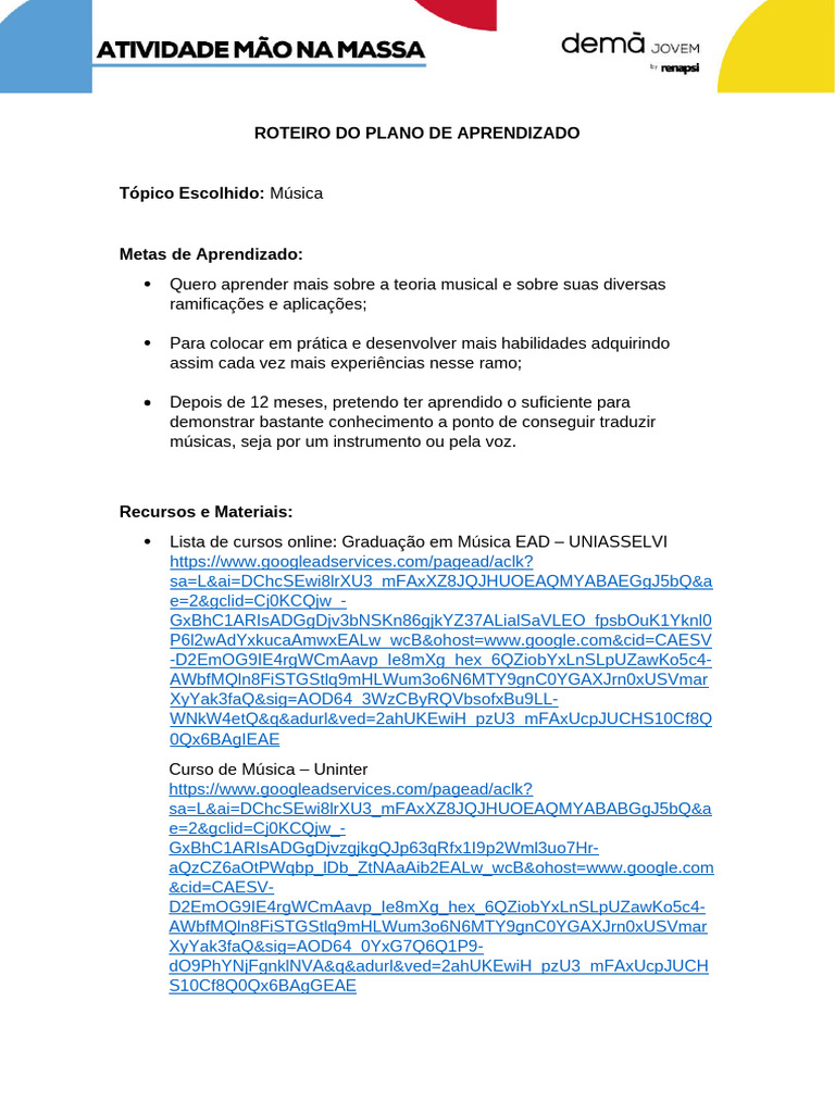 Encontro 15 As Vantagens de Aprender para A Vida Inteira - Roteiro Do Plano de Aprendizado | PDF ...