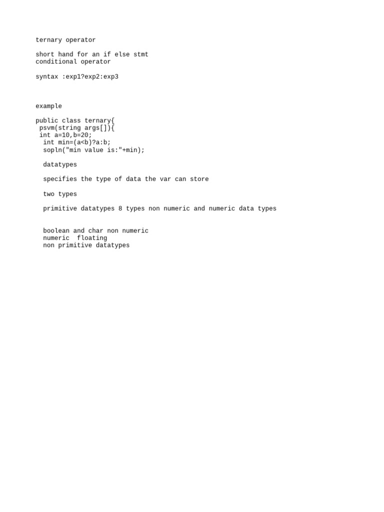 Class 2 Java | PDF
