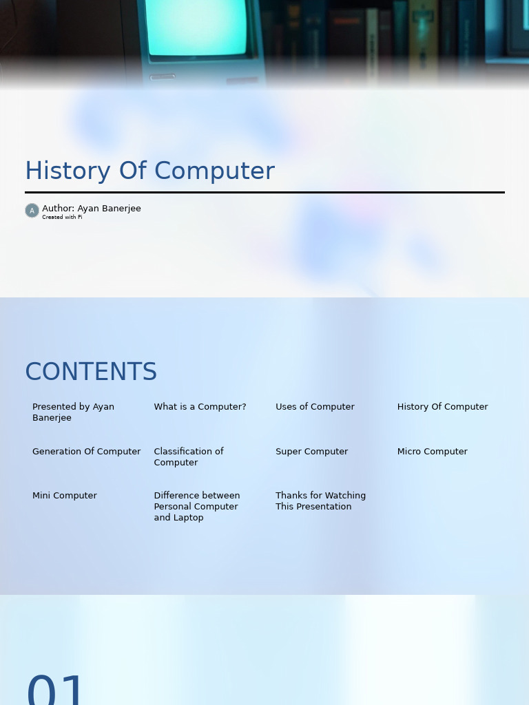 History of Computer | PDF | Microcomputers | Personal Computers