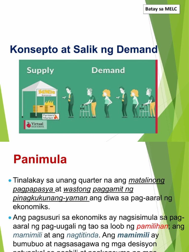 q2 Ap9 Aralin 1 Konsepto Ng Demand | PDF